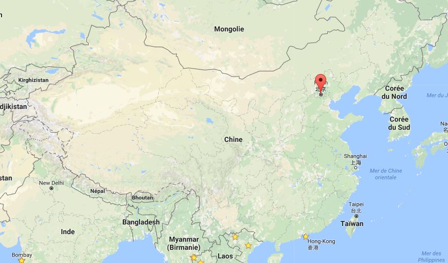 Carte Pékin - Mon tour ailleurs